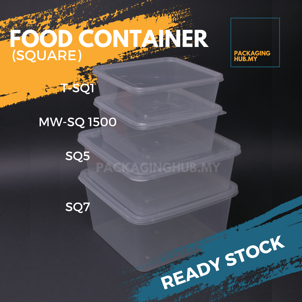 Square Container - PackagingHub.my